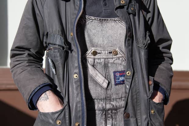 On The Street: Faded Grey Overalls | The FADER