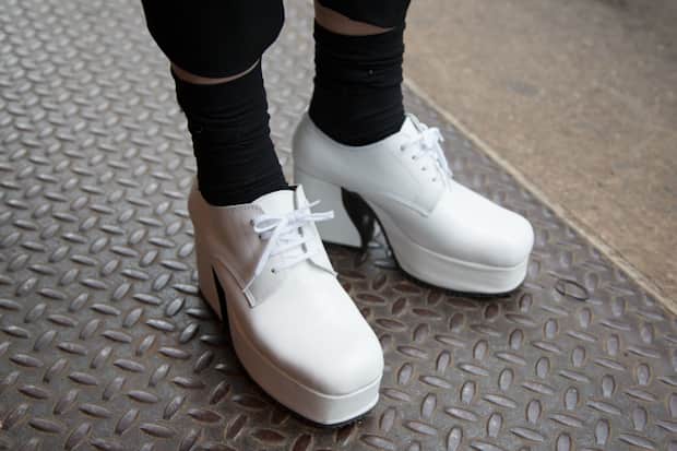 On The Street: White Disco Platforms | The FADER