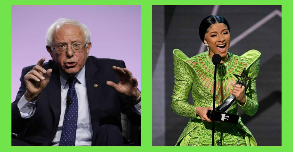 Bernie Sanders praises Cardi B as being “really smart, deeply concerned ...