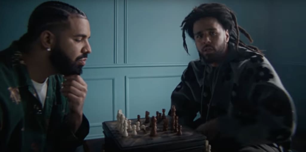 Drake and J. Cole’s “First Person Shooter” video features an Office ...